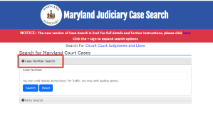 Maryland Judiciary’s Case Search Has a New Look – AACPLL Blog: Law ...